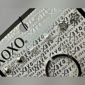 XOXO | Accessories | Xoxo Bag Charm Keychain 3 Pair Earrings Rhinestone ...